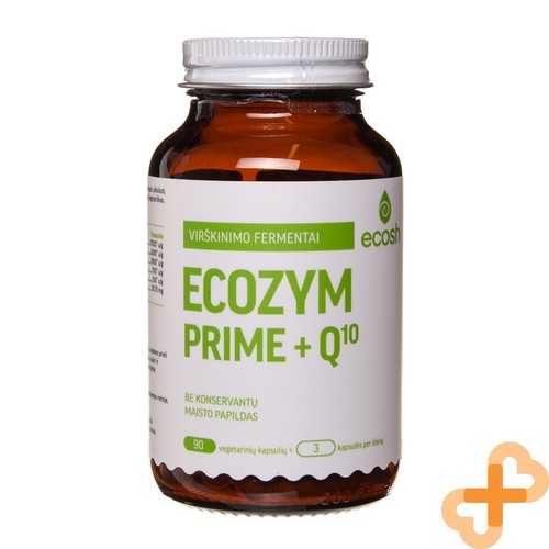 ECOSH Ecozym Prime Enzymes + Q10 Digestive Supplement Support 90 ...