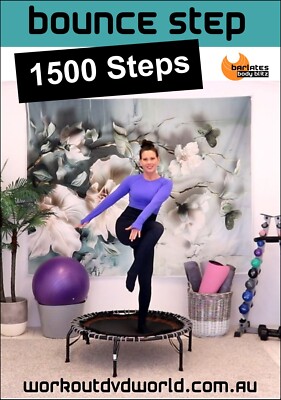 Rebounder Workout for Weight Loss DVD BOUNCE STEP 1500 Steps Mini ...