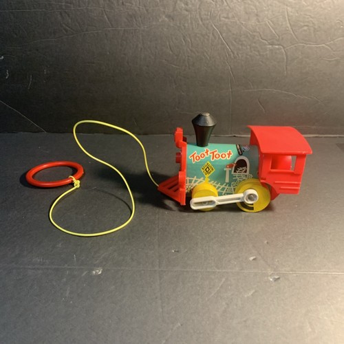 1964 Fisher Price Toot Toot Train Engine Pull Along Toy # 643 Vintage ...