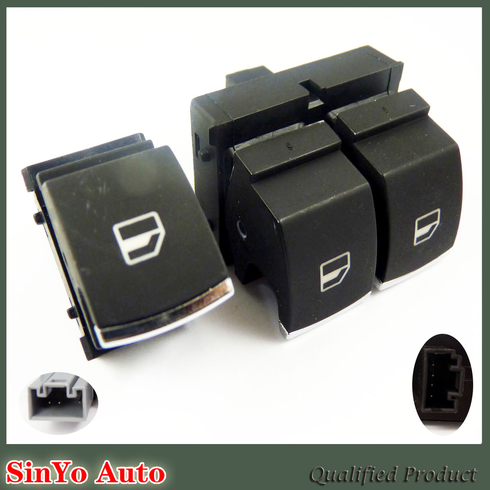 2Pcs Electric Power Window Switches For VW Golf Rabbit GTI 5ND959855 ...