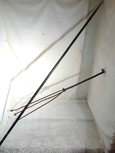 Vintage 53” in. Copper Lightning Twisted Rod With 3 Leg Stand | eBay