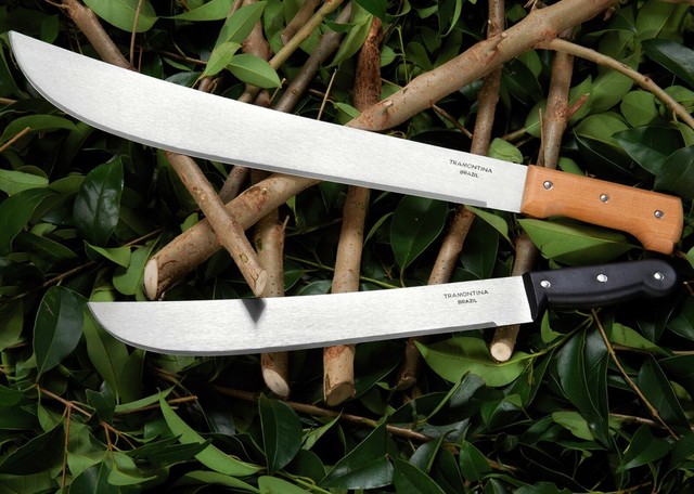 Tramontina 16" Machete Wooden Handle Carbon Steel Blade Made in Brazil ...