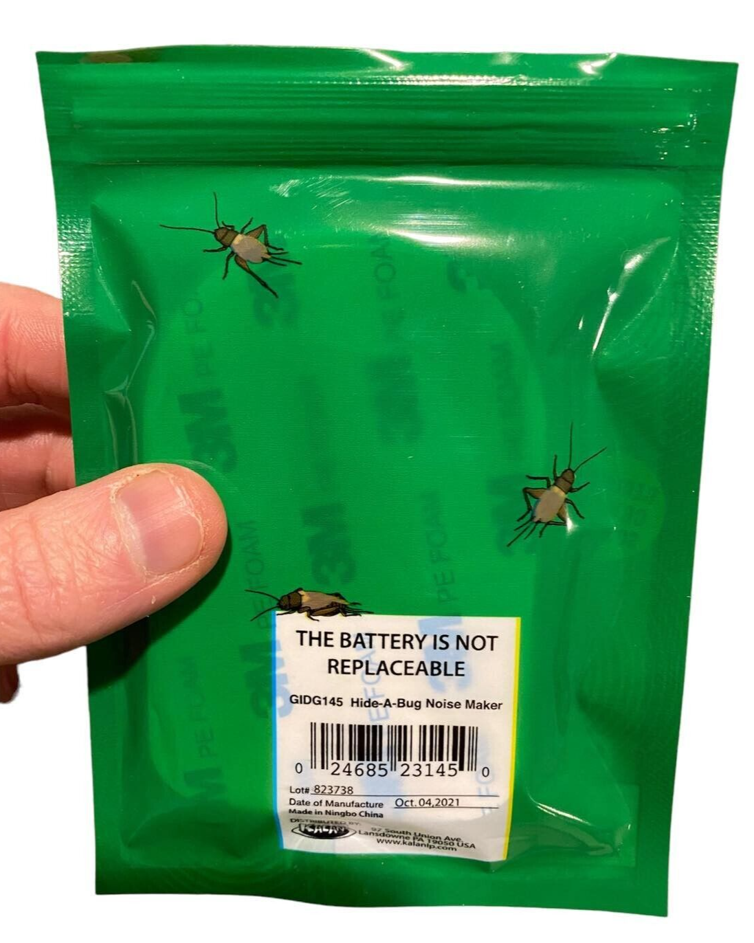 Hide A Bug Cricket Sound Noisemaker - Hilarious GaG Prank Joke Trick ...