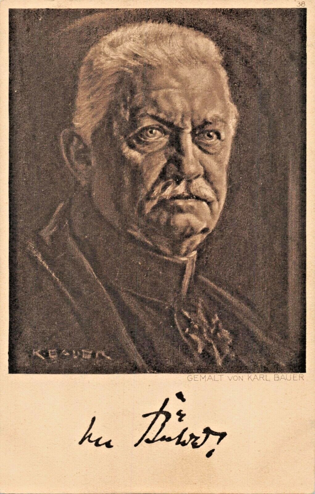 GERMAN GENERALOBERST KARL von BÜLOW~KARL BAUER ARTIST PORTRAIT 1912 ...