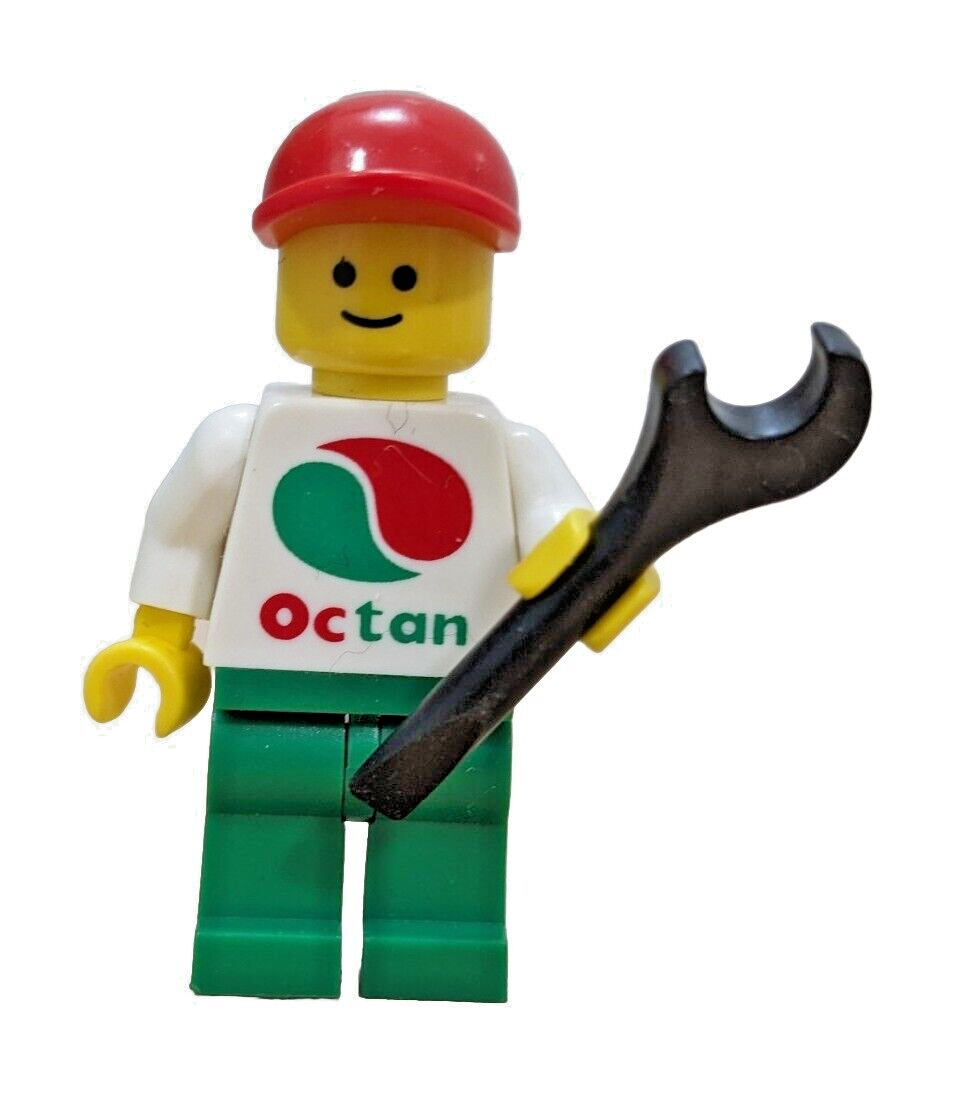 LEGO Minifig Minifigure ~ OCTAN ~ Gas Station Attendant & Wrench / 6548 ...