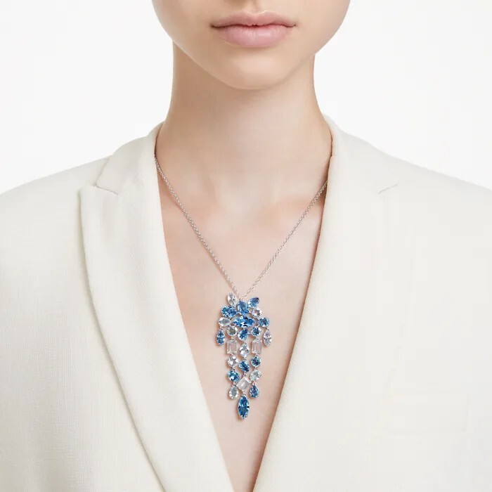 SWAROVSKI CRYSTAL GEMA PENDANT BLUE/WHITE 5666014.NEW IN BOX | eBay