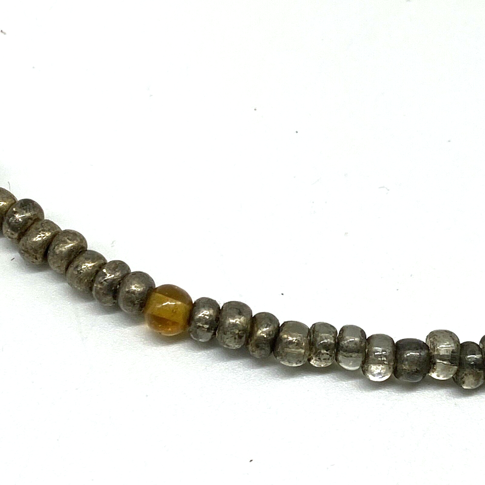 vintage Napier Glass Bead Single Strand Necklace Neutral Tones 17.5 ...