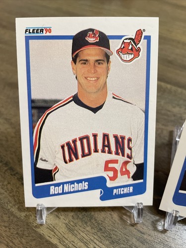 1990 Fleer -Rod Nichols #497 (2 Lot) Card Error-University Mex should ...