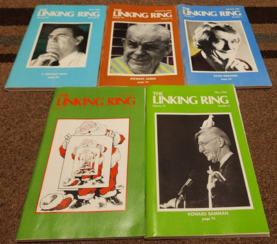 1989-1992 THE LINKING RING MAGAZINE 5 ISSUE LOT MAGIC STEWART JAMES ...