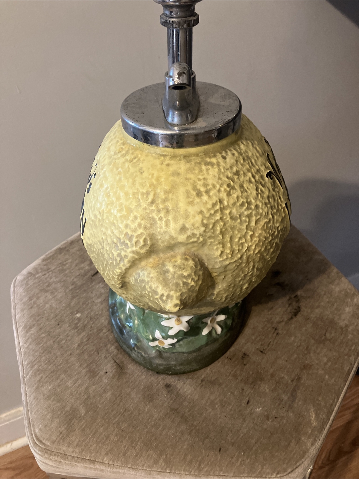Vintage WARD'S Lemon Crush Counter Top Soda Ceramic Syrup Dispenser | eBay