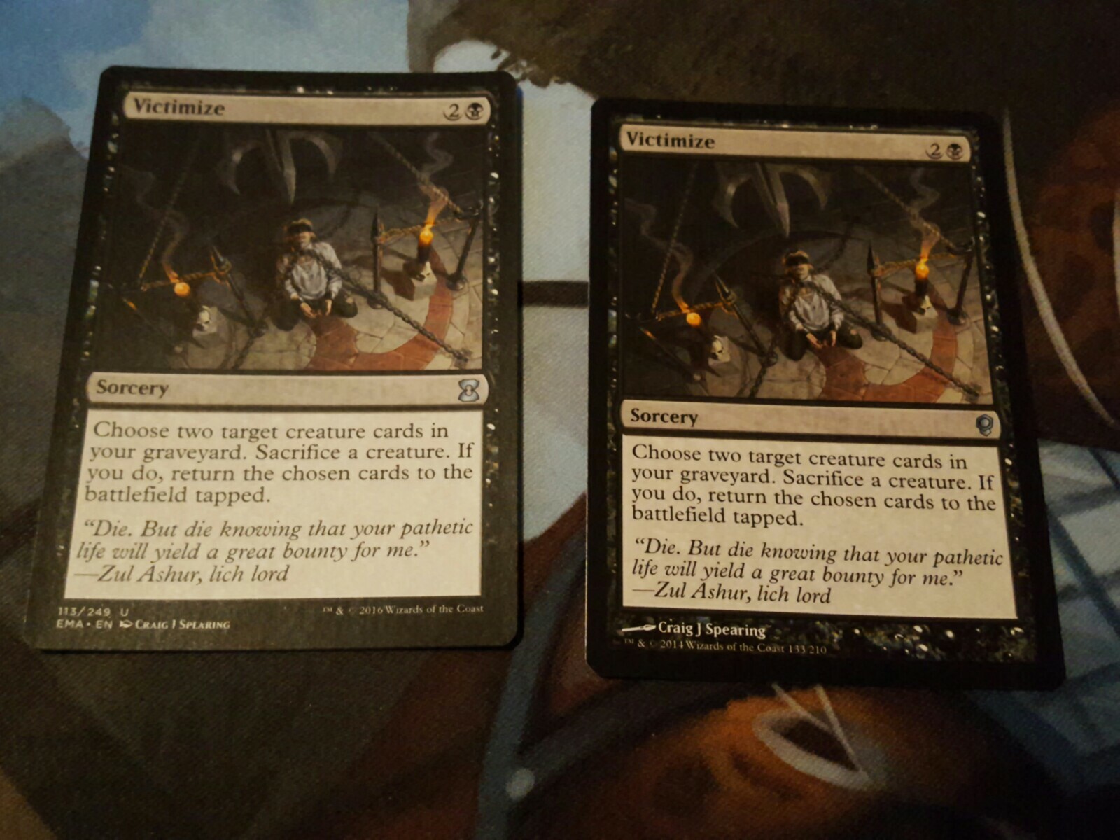2x VICTIMIZE eternal masters Conspiracy Magic Mtg j2 | eBay