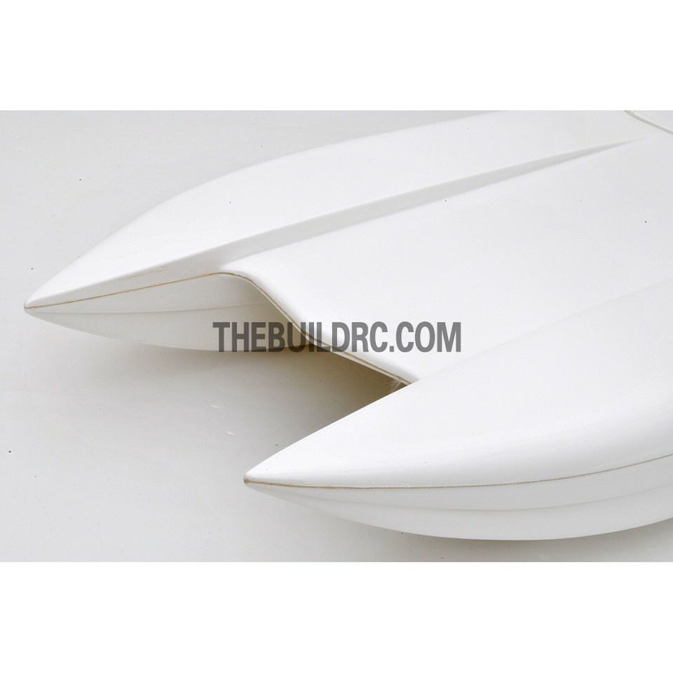 36" RC EP Epoxy Fiberglass Catamaran Racing Boat Hull - White / Free ...
