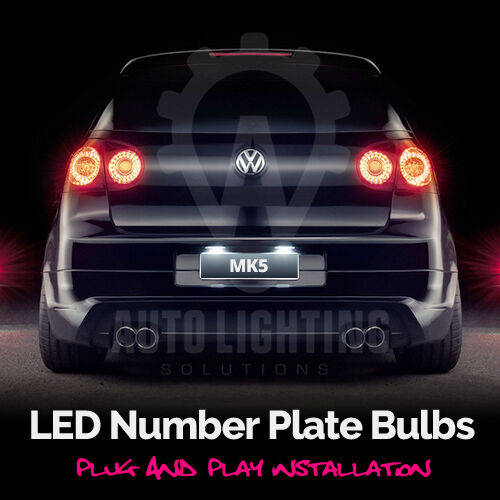 For VW Golf MK5 V TSI GTI TDI R32 LED 2003-2008 Number Plate Light ...