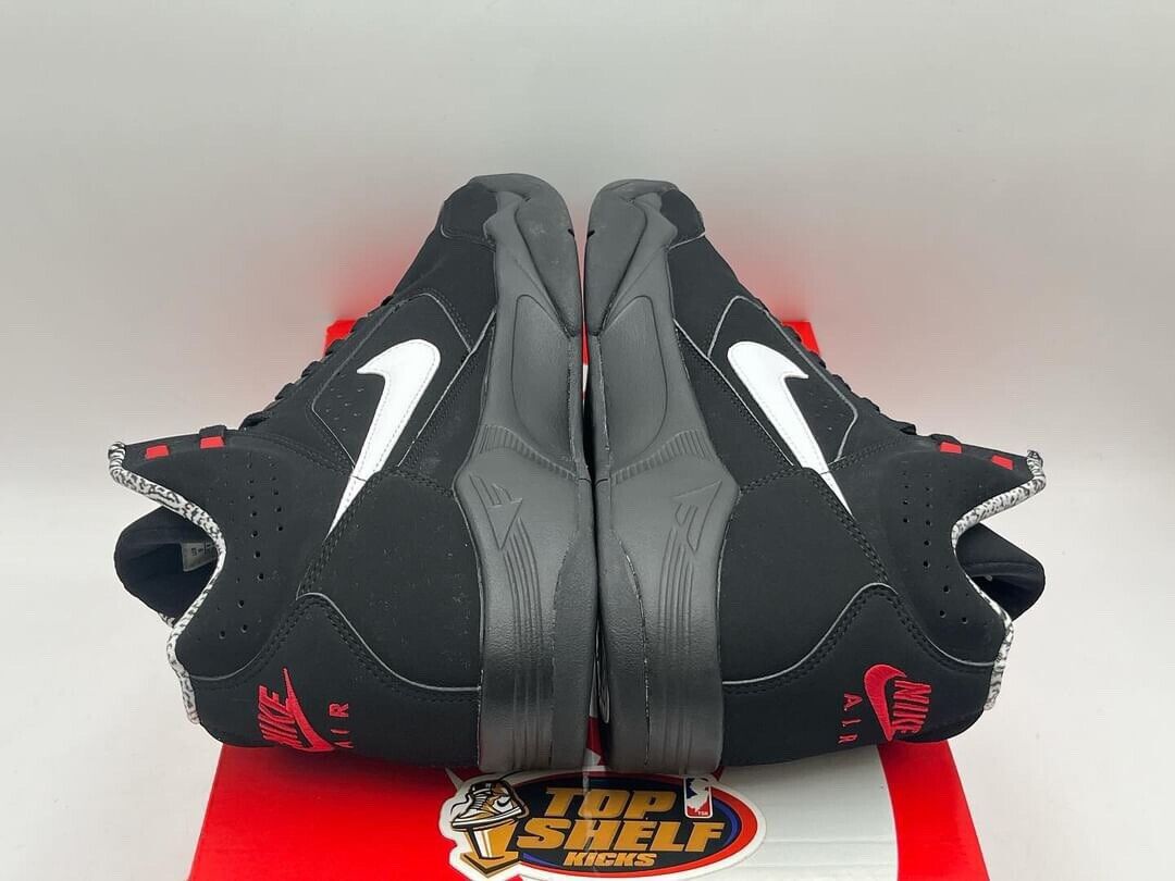 New Nike Air Flight Lite II Mid Black Varsity Red 2022 Size New Nike Air Flight Lite II Mid Black Varsity Red 2022 Size