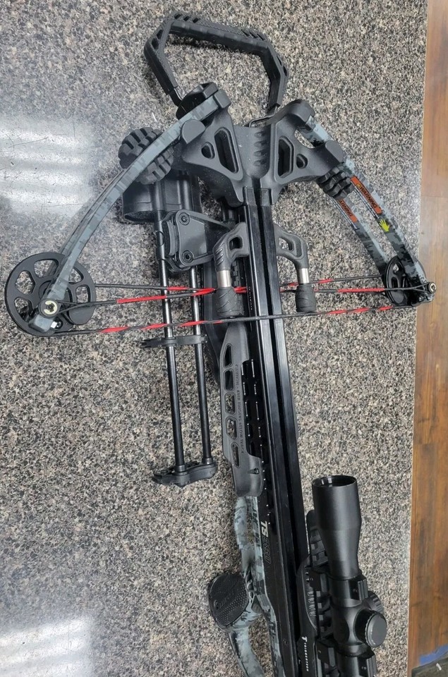 BARNETT TS380 CROSSBOW PACKAGE W/ HALO 4X32 SCOPE & QUIVER USA SELLER ...