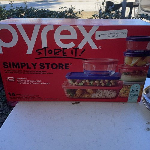 Pyrex "Store It!" Simply Store 14-Piece Glass Storage Set | eBay