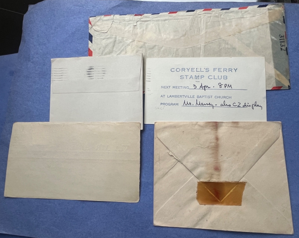 LOT x5 CANAL ZONE COVERS ! WWII CENSOR AIR MAIL L@@K !! FIRST FLIGHT L ...