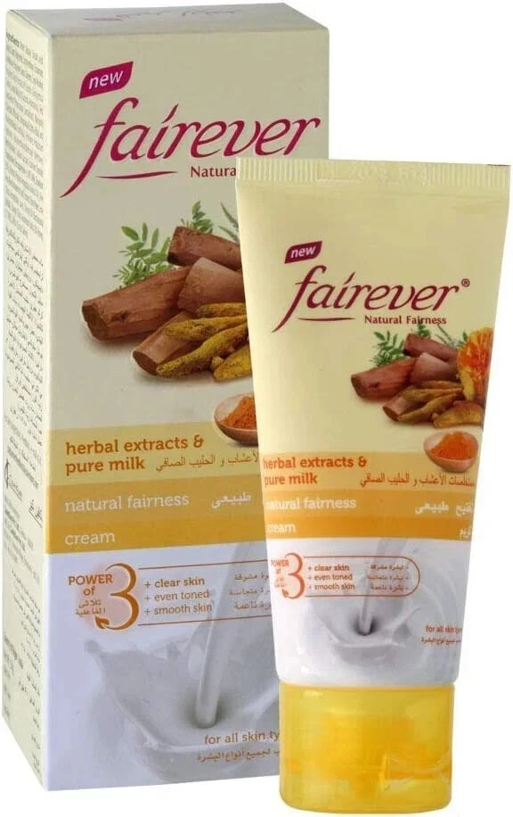 Fairever Natural Fairness Cream with Herbal extracts & Pure Milk , 50g ...