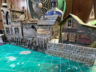 Custom N scale Jeffries Point Puffers Diorama custo wharf and docks ...
