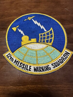 Vintage USAF 12th Missile Warning Squadron Patch | eBay