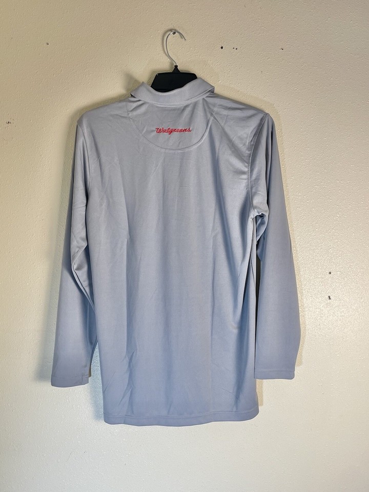 Walgreens Shirt Mens Medium Gray Employee Polo Performance Uniform ...