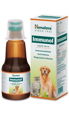 Himalaya Herbals Immunol for dogs & cats 100ml Pet Health Supplements ...