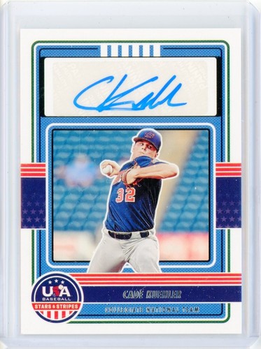 2023 Panini USA Stars & Stripes CADE KUEHLER Braves AUTO Autograph RC ...