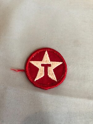 VINTAGE Round Red Texaco Embroidered Patch #F31 | eBay