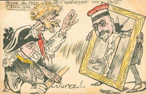 POLITIQUE CARICATURE CARTE SATIRIQUE L4 THOMEN 1904 CHRIST | eBay