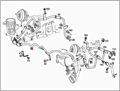 Genuine MERCEDES Coolant line 2762002351 | eBay