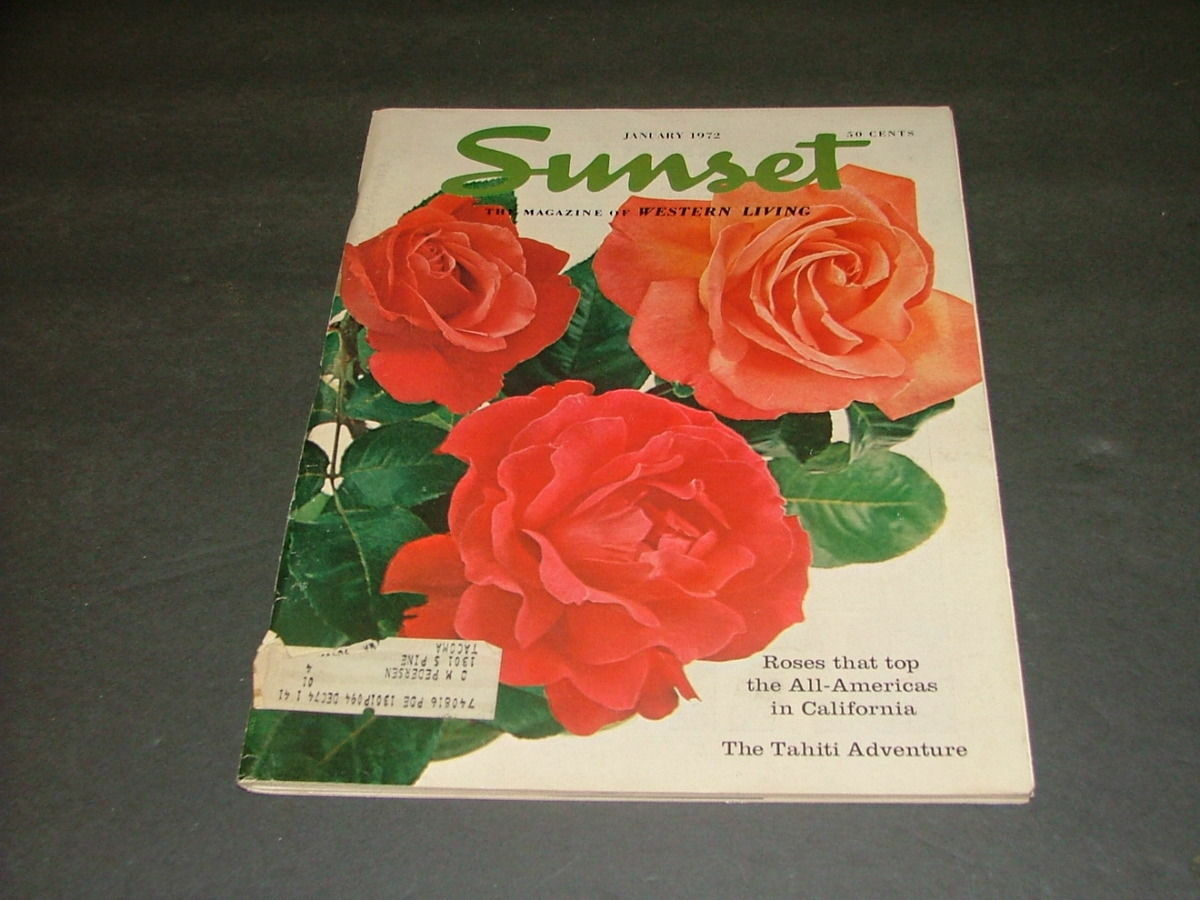 Sunset Magazine January, 1972 The Magazine Of Western Living ID:4366 | eBay