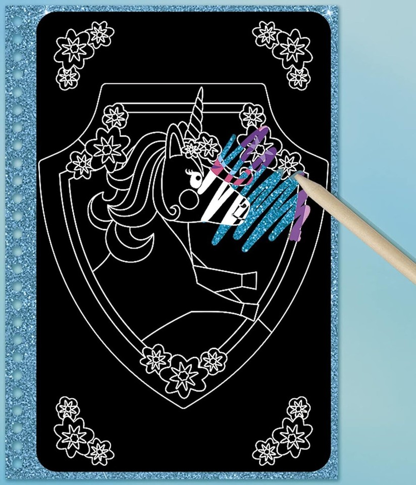 TM Essentials Unicorn Scratch Book: Scratching Book & Colouring Book ...