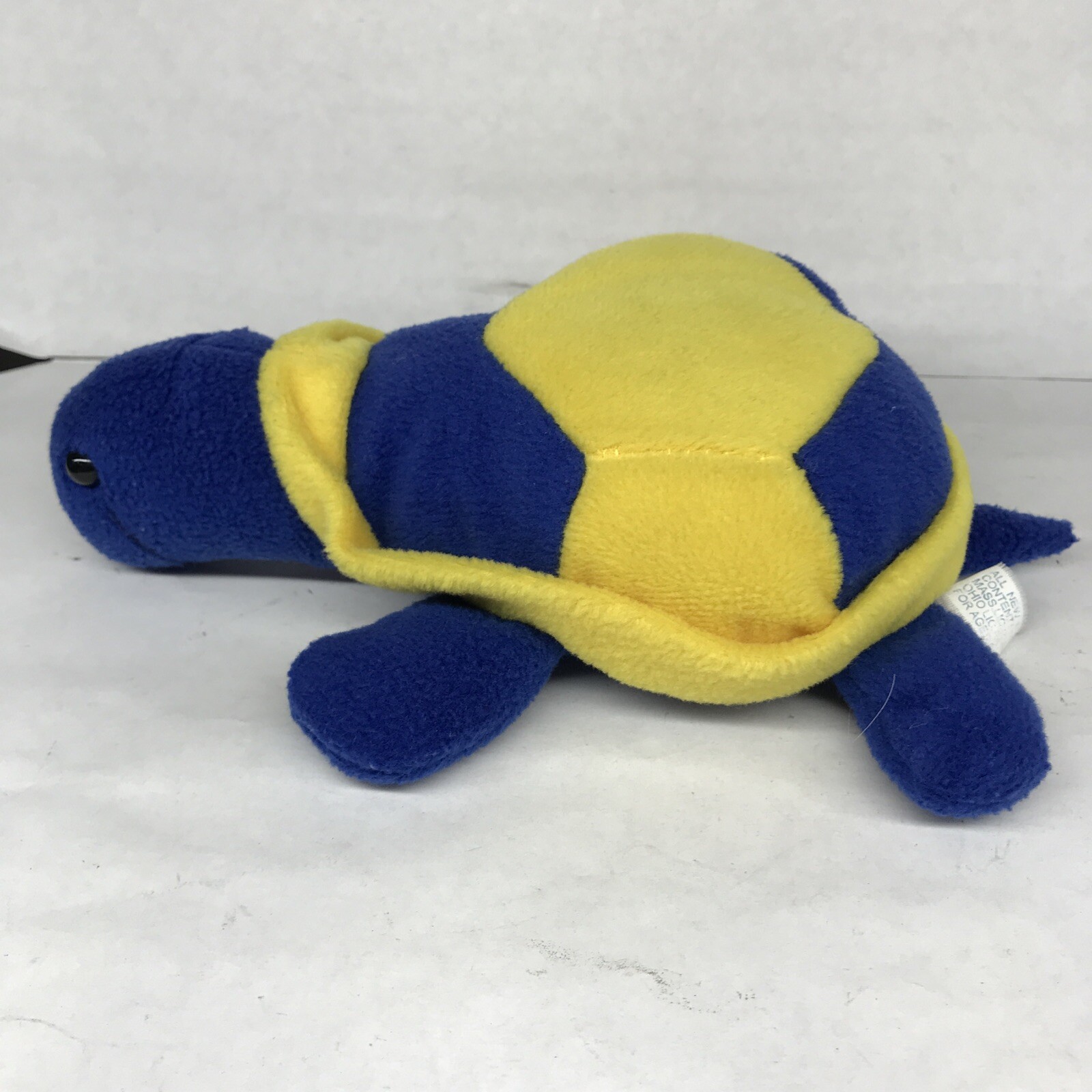 Nanco Turtle Stuffed 8.25” Blue w/Yellow Shell Plush Sea Animal ...