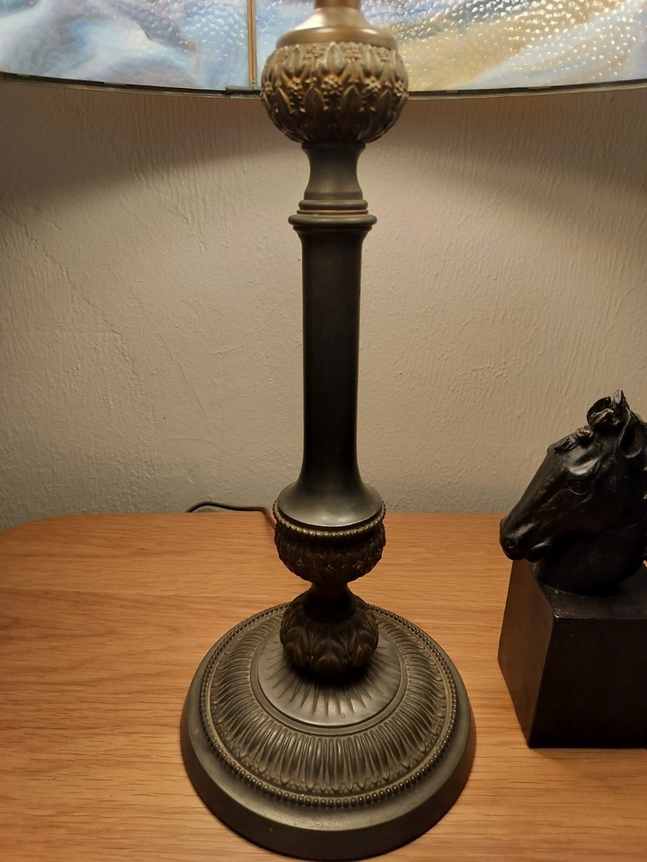 Antique Slag Glass Table Lamp – Windmill Lamp | eBay