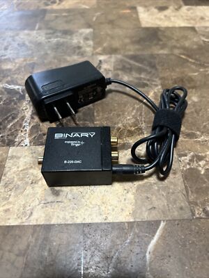 Binary B-220-DAC Digital to Analog Audio Converter w/AC Adapter | eBay
