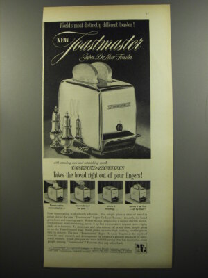 1953 Toastmaster Super De Luxe Toaster Ad - World's most distinctly ...