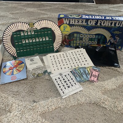 VINTAGE Wheel Of Fortune Board Game 1985 First Edition- COMPLETE FUN ...