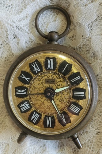 VTG 1940's "Jerger" Ornate Personal Alarm Clock Germany Filigree | eBay