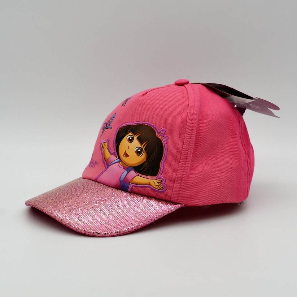 Nickelodeon Dora the Explorer Adjustable Toddler Hat Cap Pink Bling ...