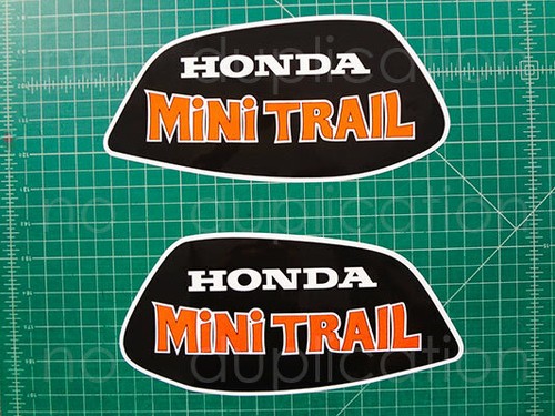 1972 - 76' Mini Trail Z50 Orange 2pc tank decal stickers graphic ...