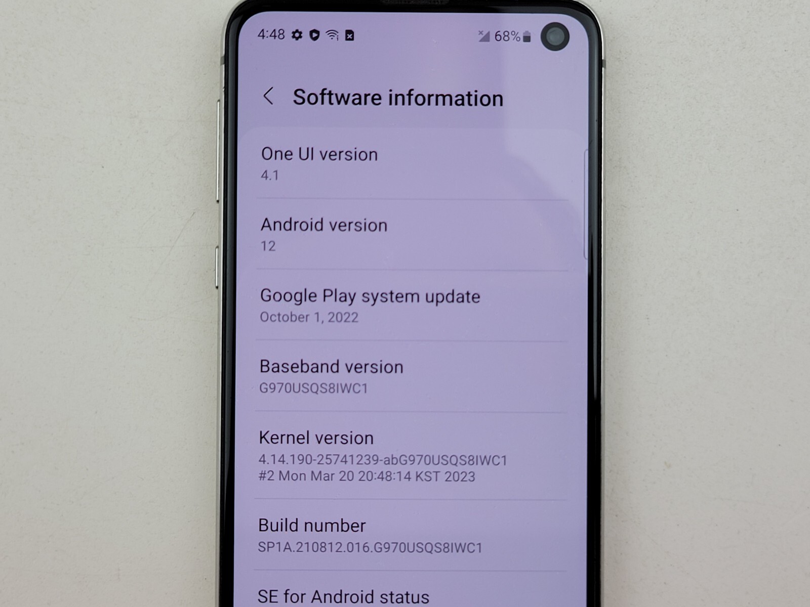 Samsung Galaxy S10e - 128 GB - Silver (Unlocked) for sale online | eBay