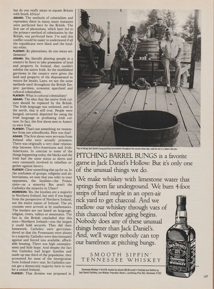 1989 Jack Daniel's Whiskey - "Pitching Barrel Bungs In Hollow" - Print ...