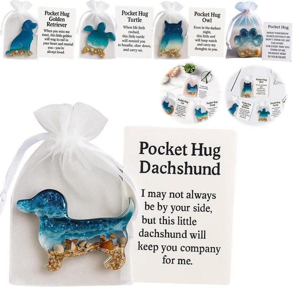 Pocket Hug Dachshund,Soothing Shells Ocean&Sand Design Dachshund Pocke ...