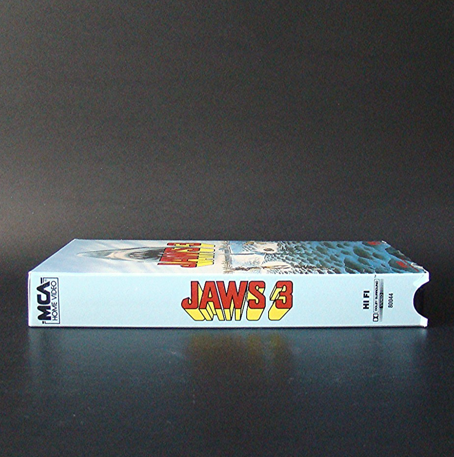 Jaws 3 VHS 1989 MCA Horror Film 1983 Very Rare HTF 80s | eBay