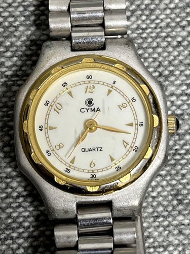 Cyma Vintage Quartz 704 Watch Women's 25mm x 22mm Battery Dead Used | eBay