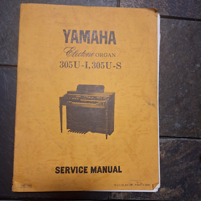 Yamaha Electone Organ 305U-I 305U-S Service Repair Manual Schematics | eBay