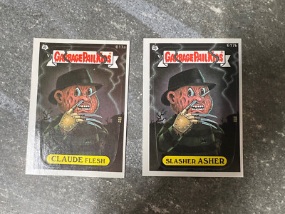 1988 Garbage Pail Kids 15th Claude Flesh 617 ab Slasher Asher Rare Die ...