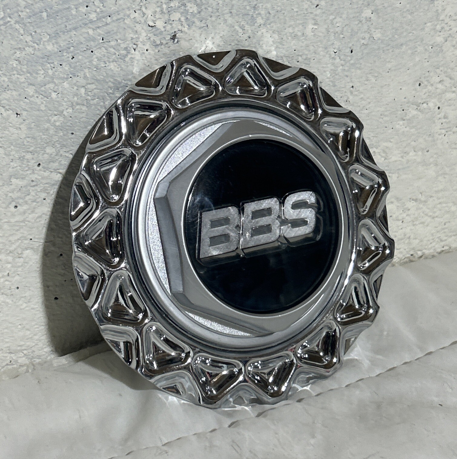 BBS RZ Chrome Mazda Miata RX7 Locking Aluminum Wheel Center Hub Cap 09. ...