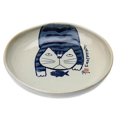 Hajime Okamoto Kabamaru Naughty Cat Pottery Tableware Plate Made in ...