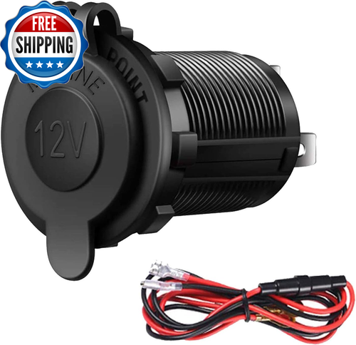 Cigarette Lighter Socket Car Marine Motorcycle ATV RV Lighter Socket ...